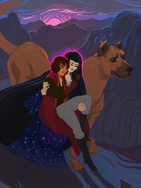 "Luthien, Beren and Huan" by nisiedraws | Redbubble