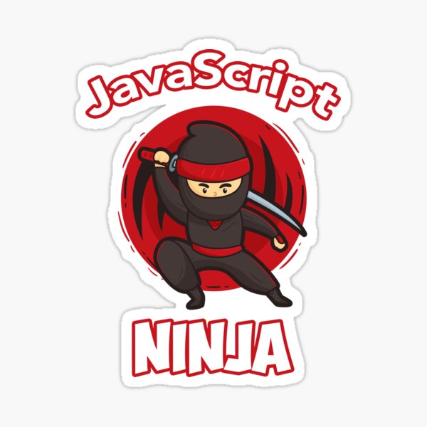 "JavaScript Programmer Ninja " Sticker for Sale by vladocar | Redbubble