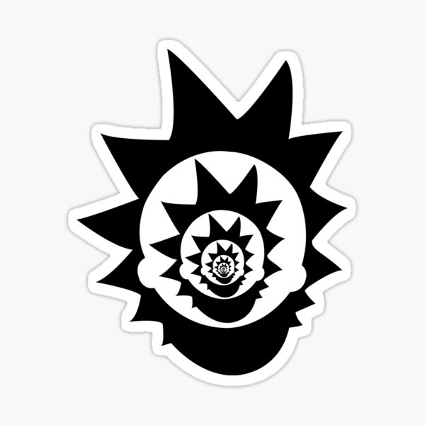 "Rick and Morty - Trippy Design" Sticker by Cuse | Redbubble