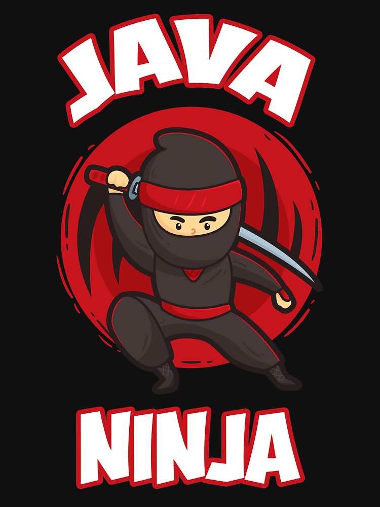 "Java Programmer Ninja " T-shirt by vladocar | Redbubble | developer t ...