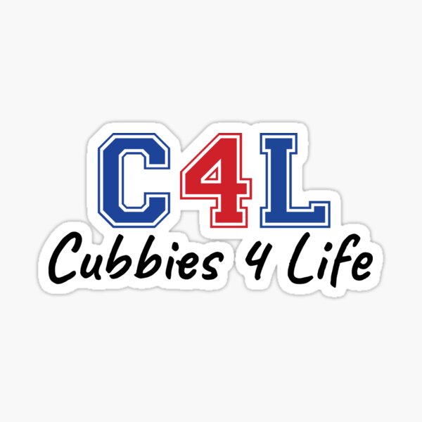 "C4L - Cubbies 4 Life " Sticker by Alexrabin | Redbubble
