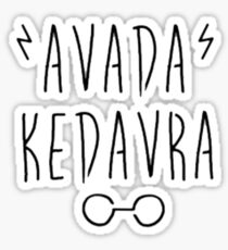 Avada Kedavra Stickers | Redbubble