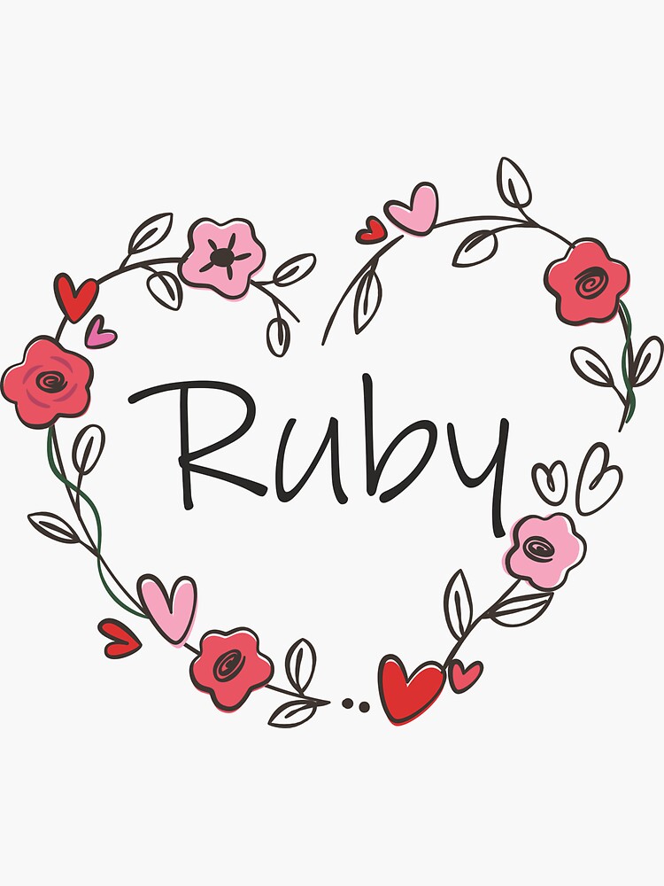 "Ruby" Sticker by oleo79 | Redbubble