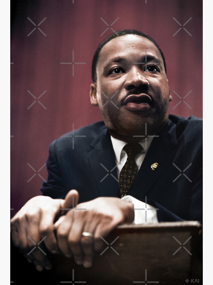 "Martin Luther King Jr., 1964 colorized" Sticker for Sale by KAI-Studio ...