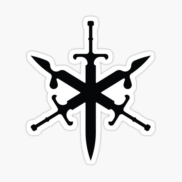 "Three Swords of Death" Sticker for Sale by Declan J Keane | Redbubble