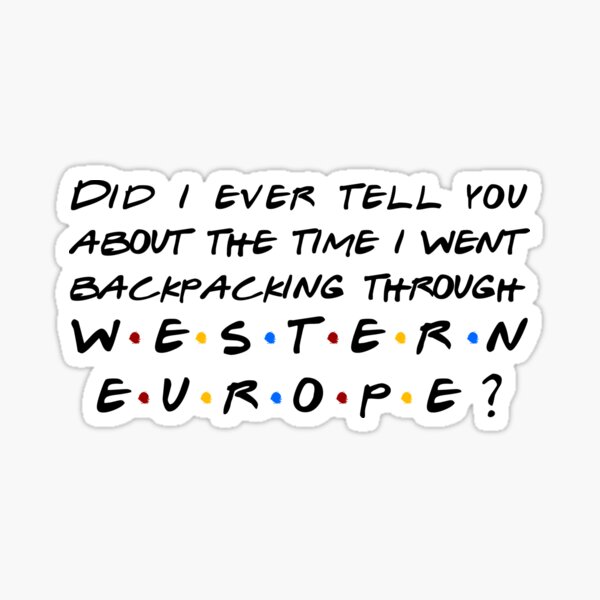 "Western Europe " Sticker for Sale by mzneg | Redbubble
