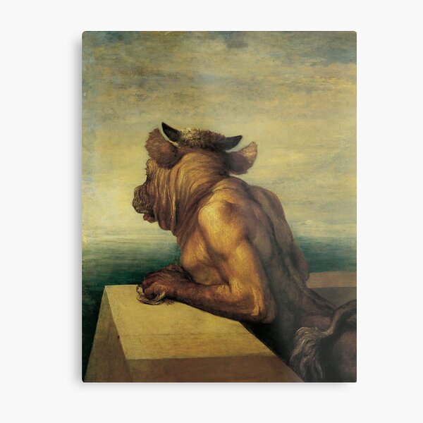 "The Minotaur - George Frederick Watts" Metal Print for Sale by ...
