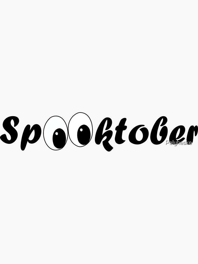 "Spooky eyes of spooktober" Sticker by Pelyheske | Redbubble