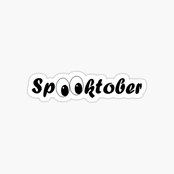 "Spooky eyes of spooktober" Sticker by Pelyheske | Redbubble