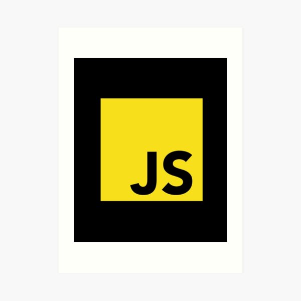 "JavaScript Programmer Logo" Art Print for Sale by vladocar | Redbubble
