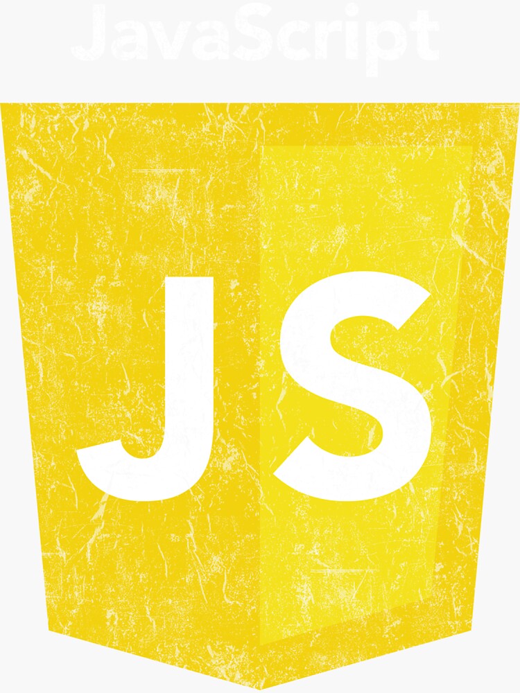 "Vintage JavaScript Logo" Sticker for Sale by vladocar | Redbubble