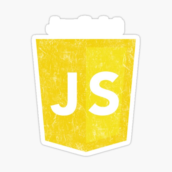 "Vintage JavaScript Logo" Sticker for Sale by vladocar | Redbubble