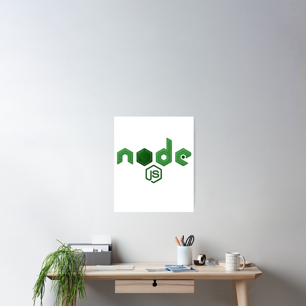 "NodeJS Node JS JavaScript Programmer" Poster for Sale by vladocar | Redbubble
