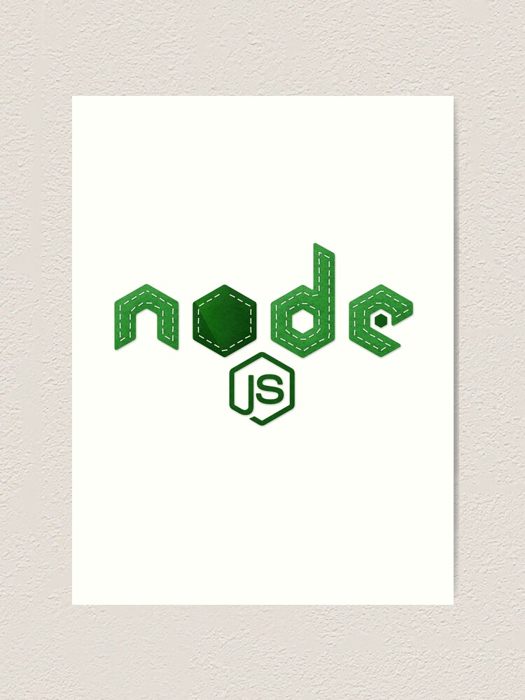 Lámina artística «NodeJS Node JS JavaScript Programmer» de vladocar | Redbubble