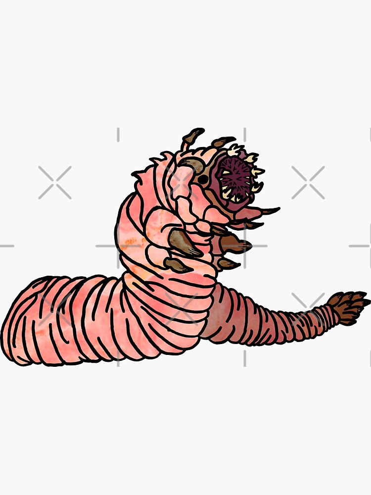 "Giant Worm" Sticker for Sale by ElviraDraat | Redbubble