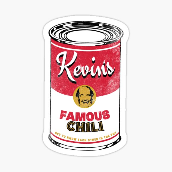 "Kevin's Famous Chili " Sticker for Sale by bleedesigns | Redbubble