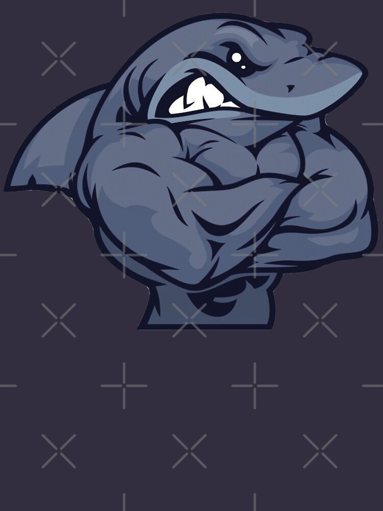 "Muscle Shark" Essential T-Shirt for Sale by MatthewTri | Redbubble
