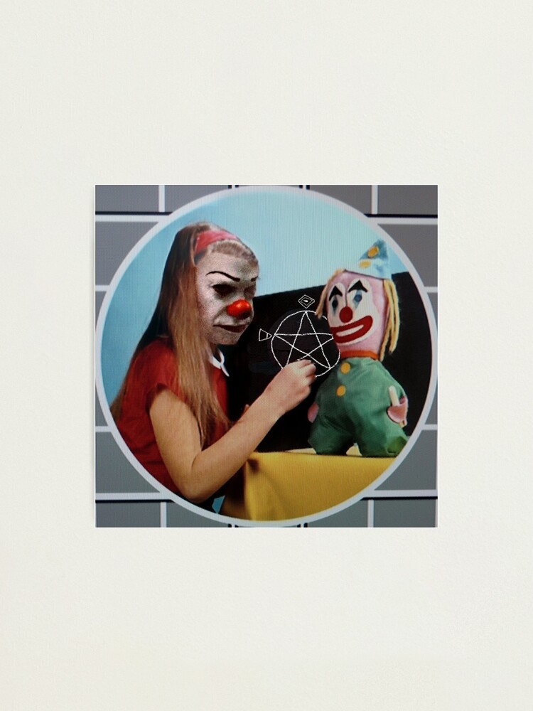 "BBC Test Card Girl - Clown Face" Photographic Print for Sale by ...