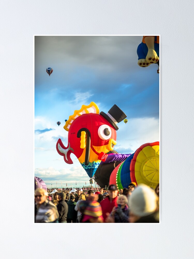 "Albuquerque Balloon Fiesta Fish" Poster for Sale by MoodyLandscapes ...