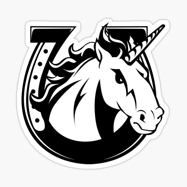 "Rogue Panda | Fighting Unicorn" Sticker for Sale by roguepanda | Redbubble