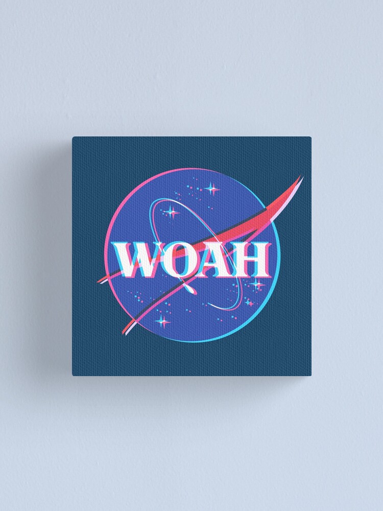"Woah! Nasa anaglyph logo" Canvas Print for Sale by jesseladret | Redbubble