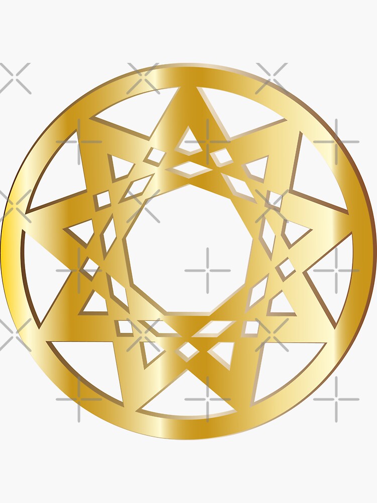 "Nine pointed star " Sticker for Sale by Danler | Redbubble