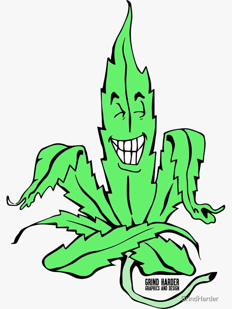 "Fresh Greens - GH" Sticker for Sale by GrindHarder | Redbubble