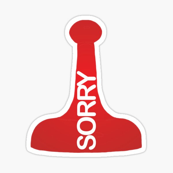 "My Apologies" Sticker for Sale by benhedgspeth | Redbubble