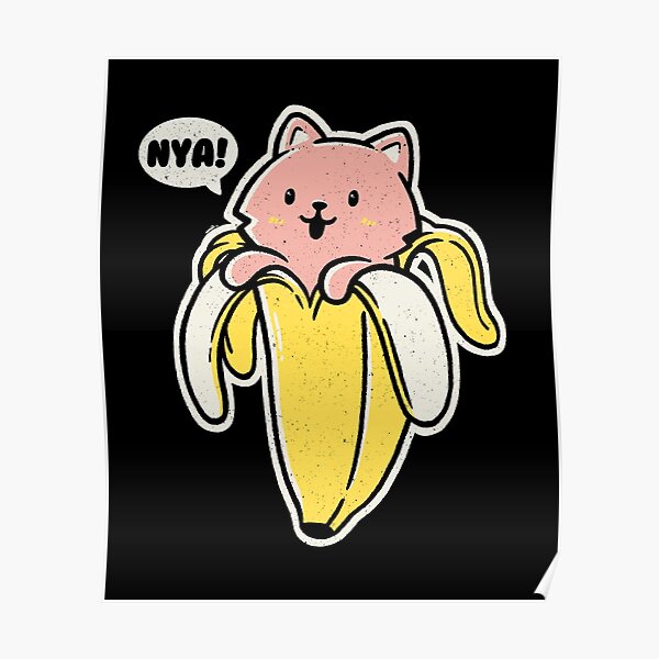 Bananya Cat Posters | Redbubble