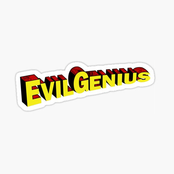 "Evil Genius" Sticker for Sale by papaomaangas | Redbubble