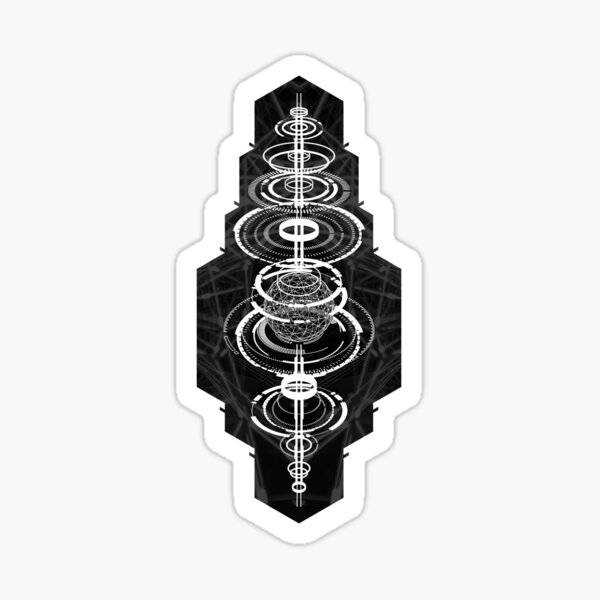 "Futuristic Gyroscope Tech" Sticker for Sale by ChrisMartellCMX | Redbubble