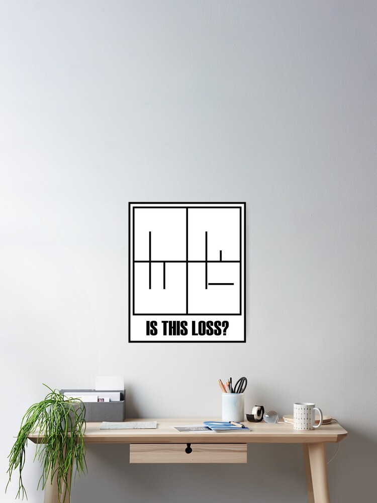 "Is this loss? [Minimal meme] " Poster for Sale by ashikshrestha ...