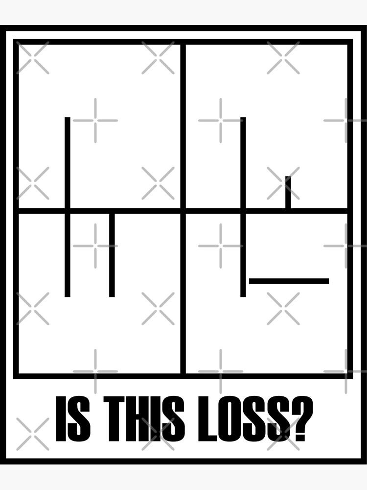 "Is this loss? [Minimal meme] " Art Print by ashikshrestha | Redbubble