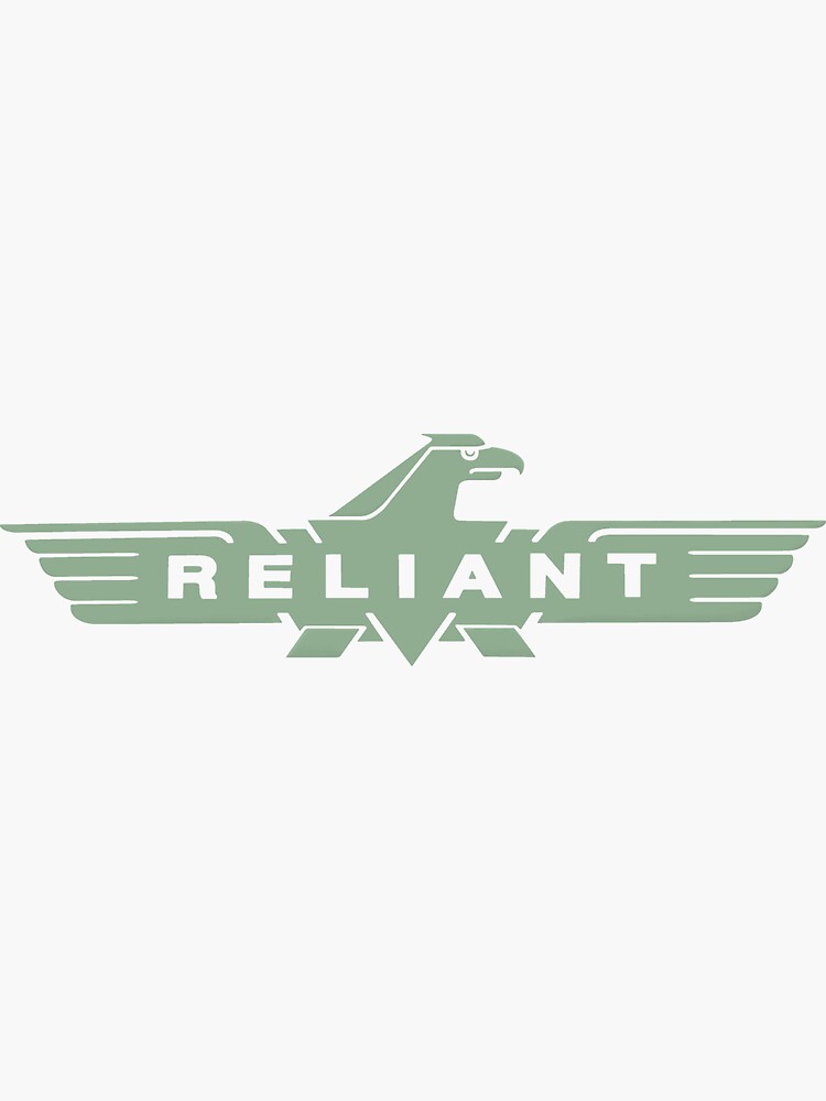 "Reliant logo in weird green" Sticker for Sale by RobinOfDeath | Redbubble