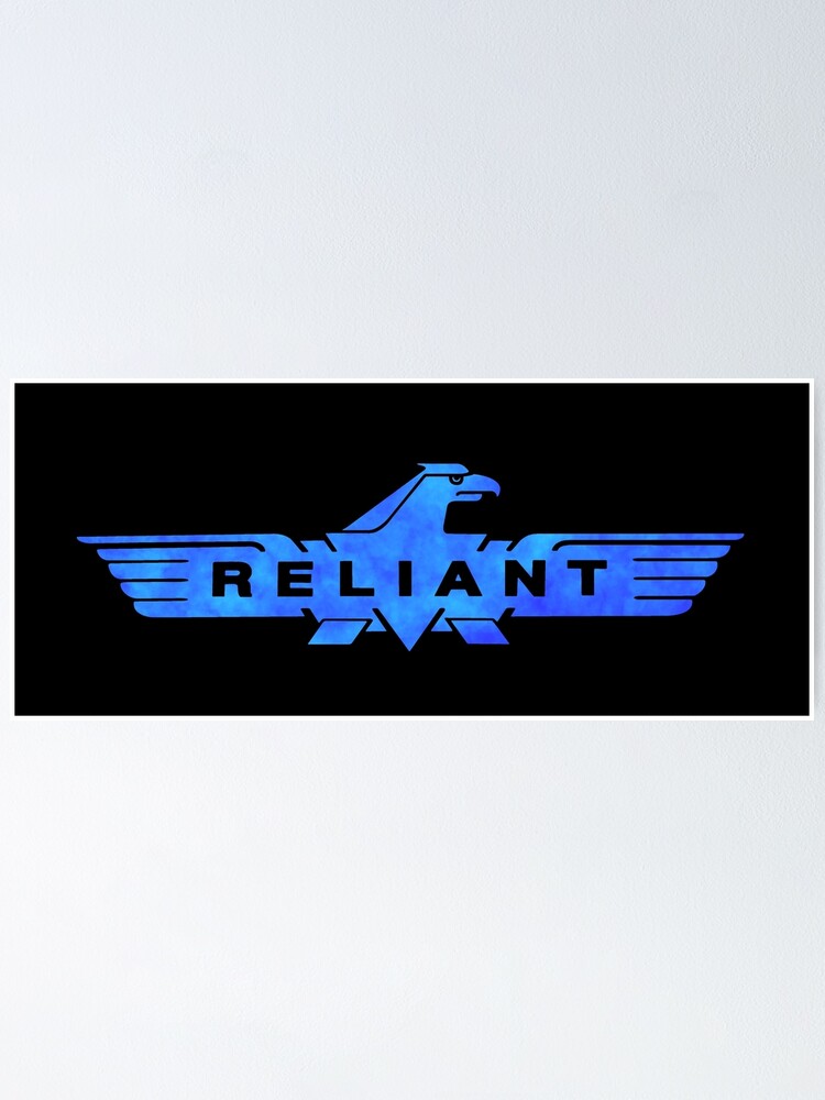 "Reliant motor company logo sky blue" Poster for Sale by RobinOfDeath ...