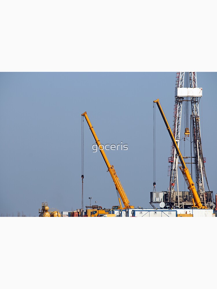 "oil drilling rig and cranes" T-shirt for Sale by goceris | Redbubble ...