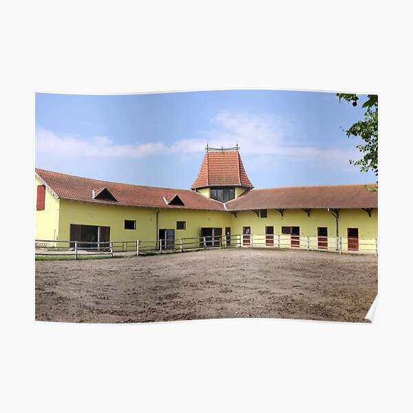 "ranch with horse stable" Poster by goceris | Redbubble