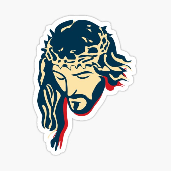 "Christian Design - Jesus" Sticker by ChristianStore | Redbubble