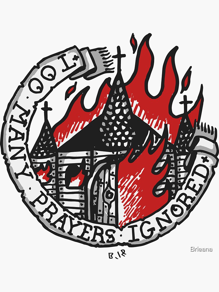 "Scorched" Sticker for Sale by Brieana | Redbubble