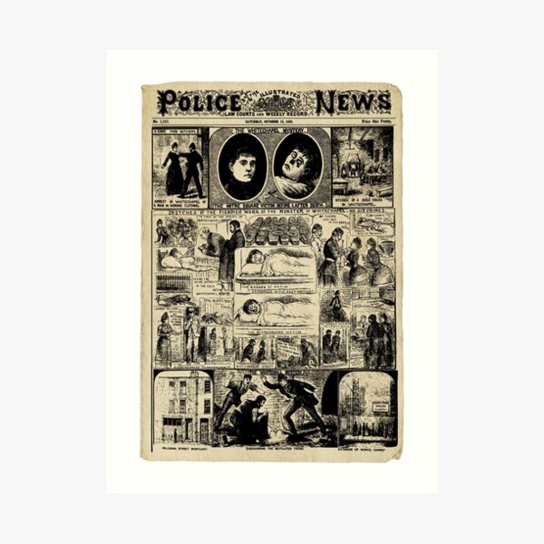 "Illustrated Police News October 1888." Art Print for Sale by ...