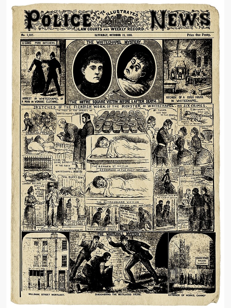 "Illustrated Police News October 1888." Art Print for Sale by ...