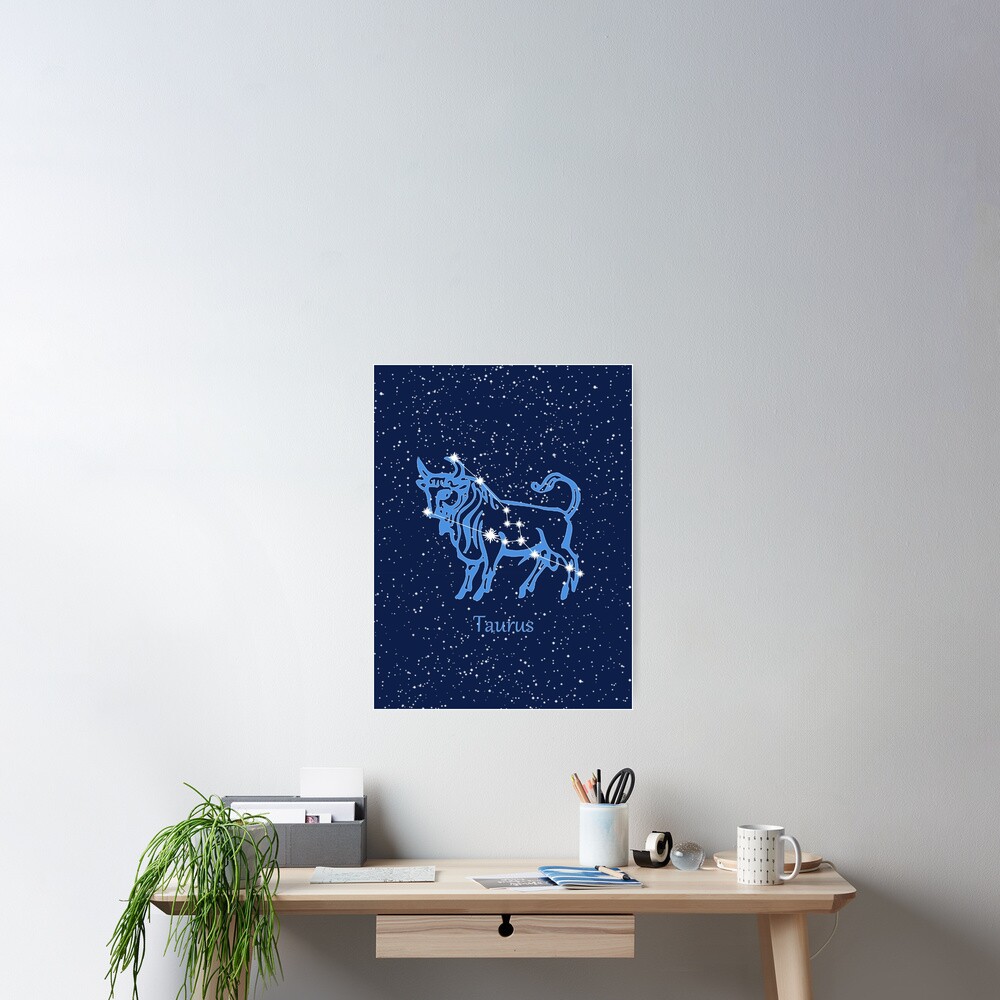 "Taurus Constellation and Zodiac Sign" Poster by Marymarice | Redbubble