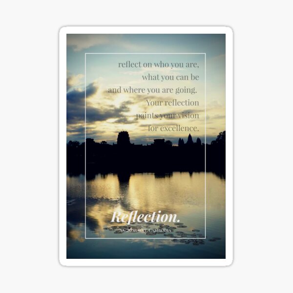 "On Reflection" Sticker for Sale by efranceswh | Redbubble