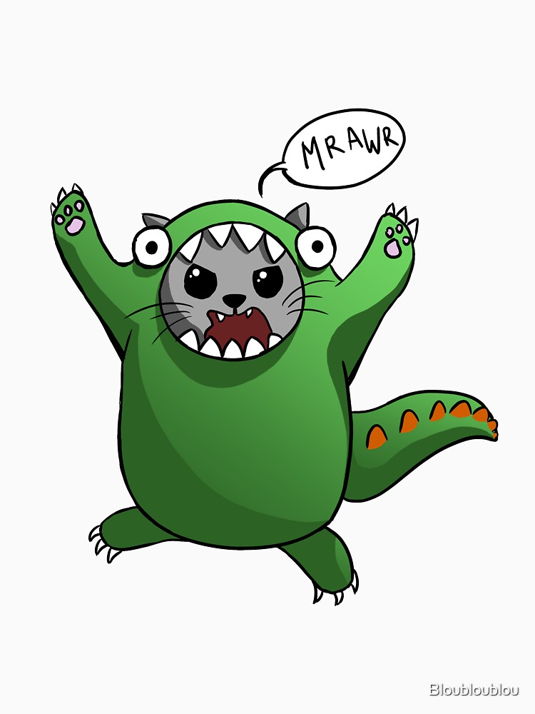 "Angry raptor cat" T-shirt by Bloubloublou | Redbubble