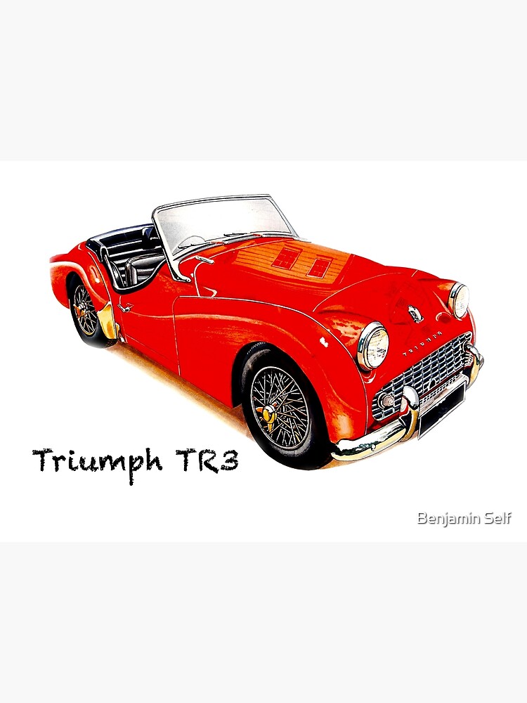 "Triumph TR3" Canvas Print by BSIllustration | Redbubble