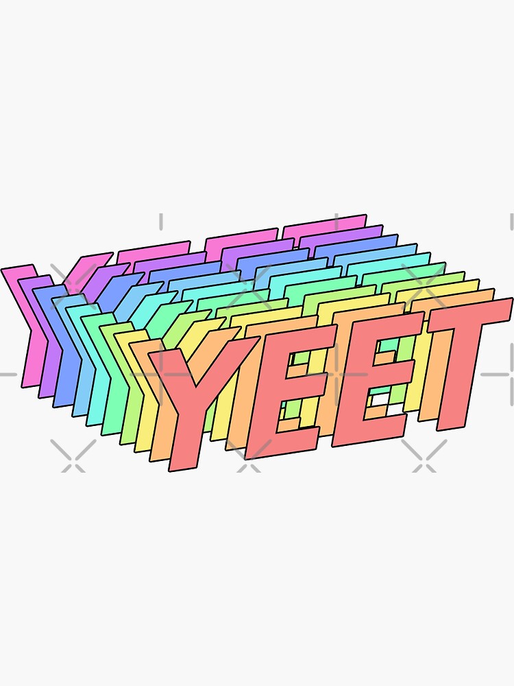 "YEET" Sticker for Sale by Kxwee | Redbubble