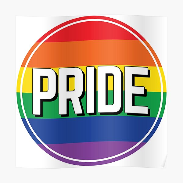 Gay Pride Rainbow Poster By Lightfield Redbubble