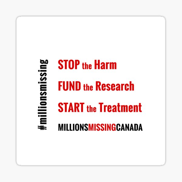 "Stop the Harm!" Sticker by MillionMissCan | Redbubble