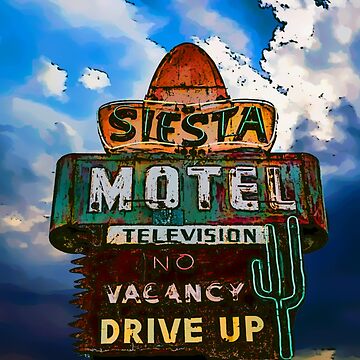 "Siesta Motel Art" Sticker for Sale by dbvirago | Redbubble