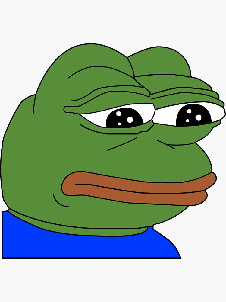 "Pepe" Sticker for Sale by FlashmanBiscuit | Redbubble